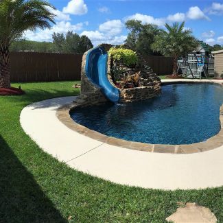 Custom Pool Slides & Fiberglass Residential Water Slides at Dolphin Waterslides