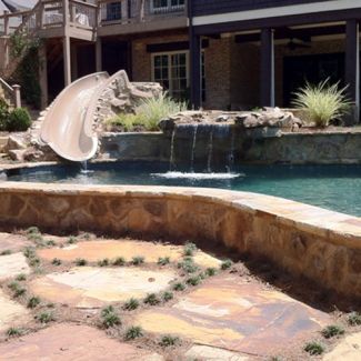 Custom Pool Slides & Fiberglass Residential Water Slides at Dolphin ...