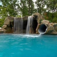 Custom Water Slides for Residential In-ground Pools at Dolphin Waterslides