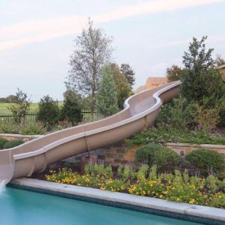 Custom Pool Slides & Fiberglass Residential Water Slides at Dolphin Waterslides