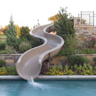 Custom Pool Slides & Fiberglass Residential Water Slides at Dolphin ...