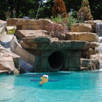 Custom Water Slides for Residential In-ground Pools at Dolphin Waterslides