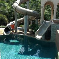 Custom Water Slides for Residential In-ground Pools at Dolphin Waterslides