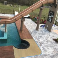 Custom Water Slides for Residential In-ground Pools at Dolphin Waterslides
