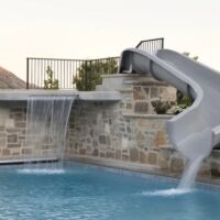 Custom Water Slides for Residential In-ground Pools at Dolphin Waterslides